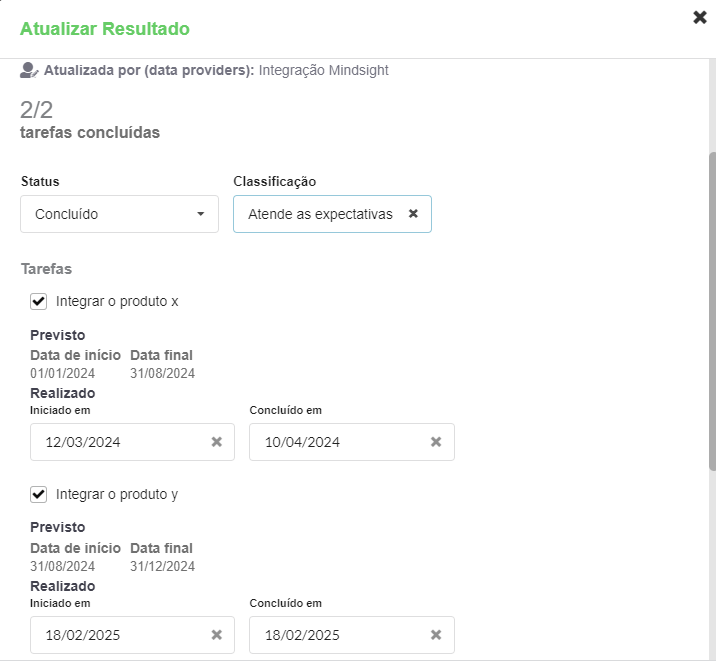 08. Painel de Metas concluídas